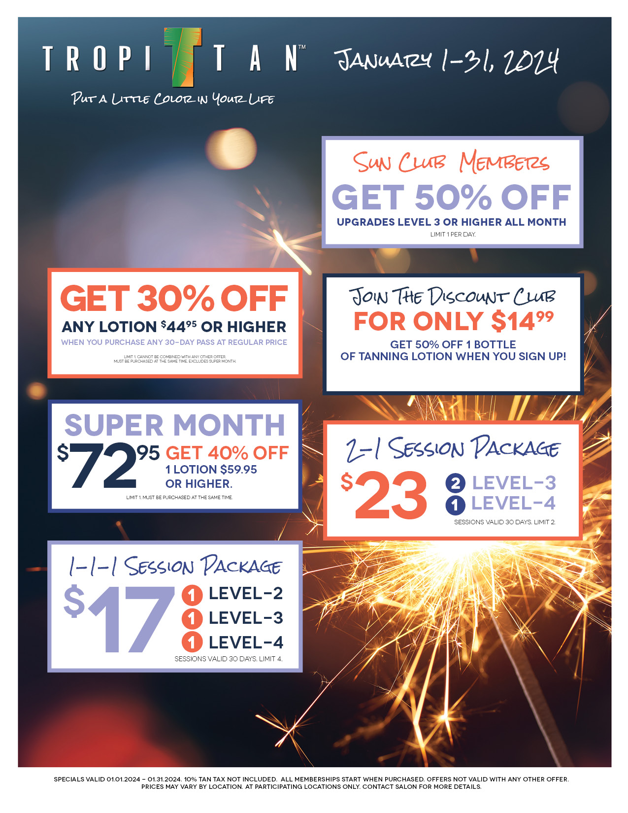 Lapeer Salon Current Specials – Tropi Tan Tanning Salons